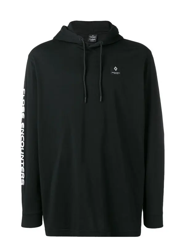 COUNTY OF MILAN X Close Encounters' Graphic Logo Hoodie - Black