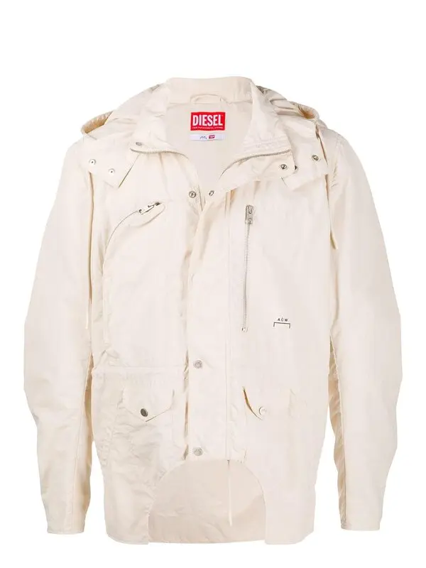 Diesel X A-cold-wall Multi-pocket Hooded Jacket - Neutrals