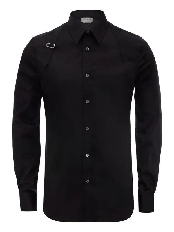 Alexander McQueen Buckle-detail Shirt - Black