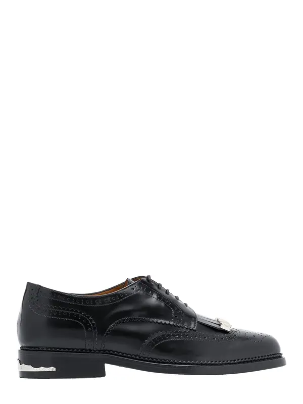 TOGA VIRILIS Tasselled Leather Brogues - Black