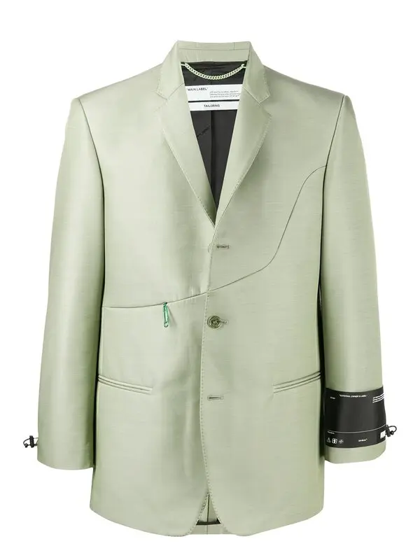 Off-White Contour Blazer - Green