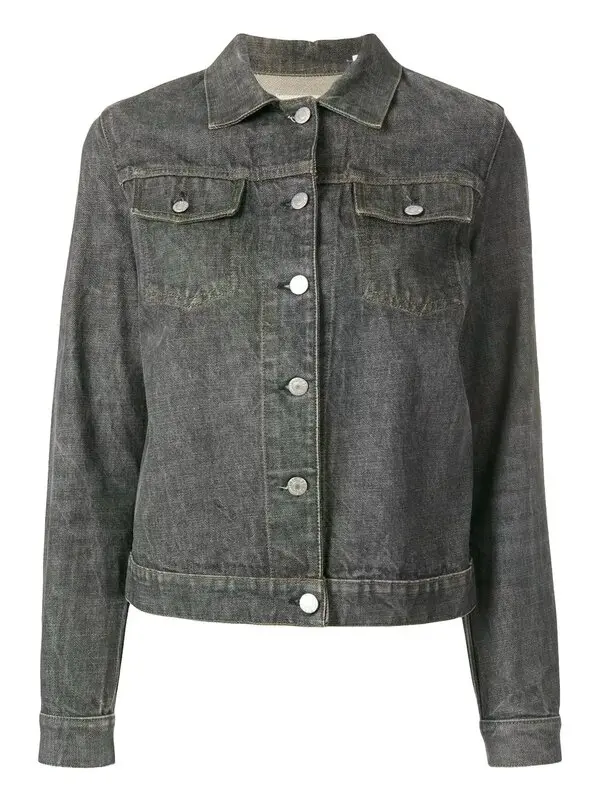 Helmut Lang Buttoned Denim Jacket - Grey