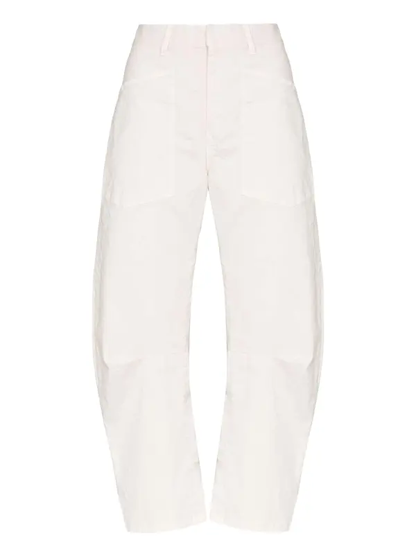 NILI LOTAN Shon Balloon-leg Trousers - White
