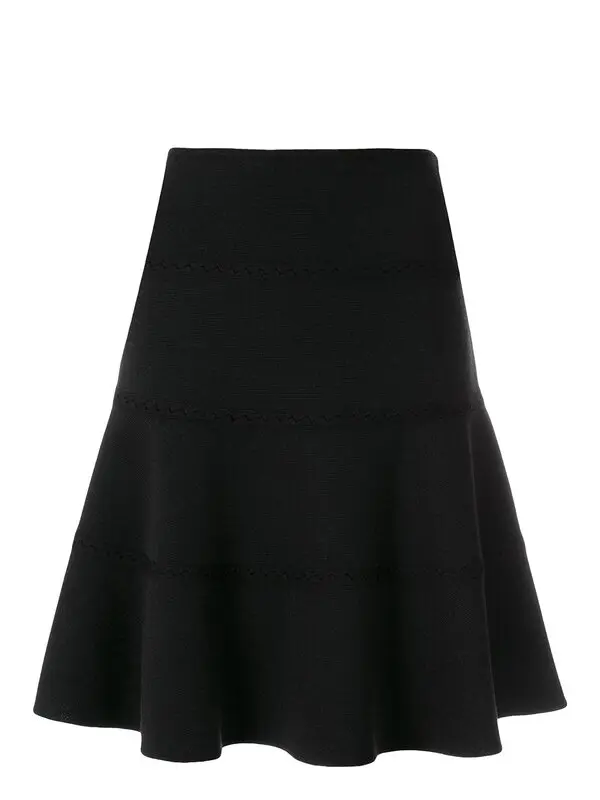 Alaïa Lace Detail Skirt - Black