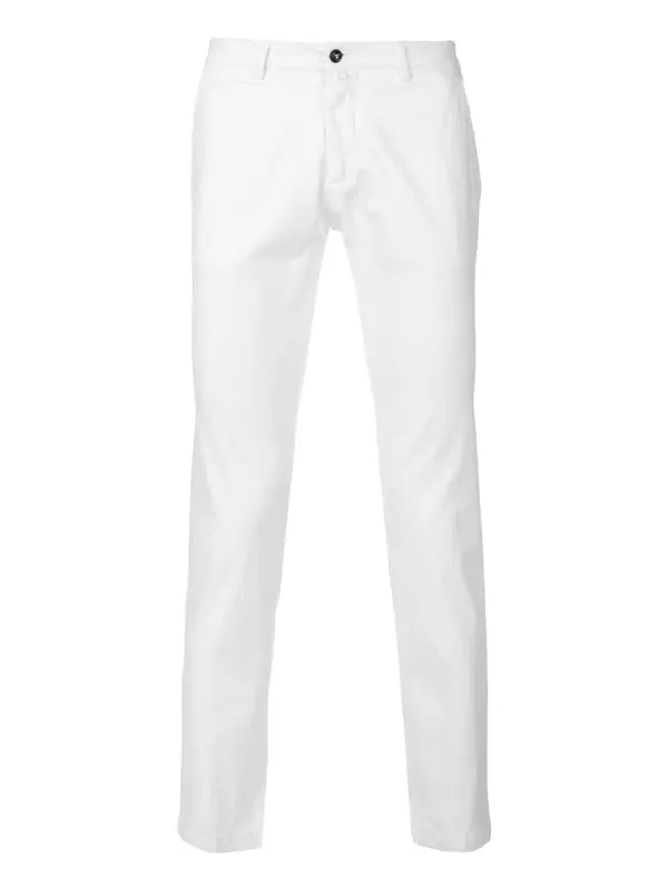 BRIGLIA 1949 Slim-fit Chino Trousers - White