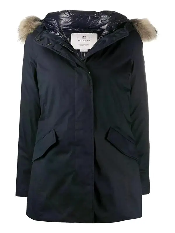 Woolrich Padded Parka Coat - Blue