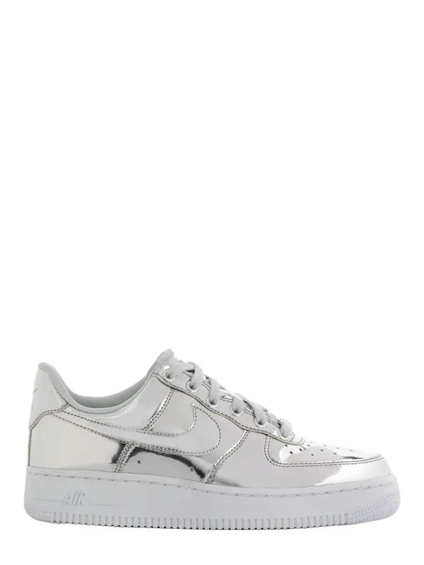 Nike Air Force 1 Sp Metallic Chrome Sneakers - Silver
