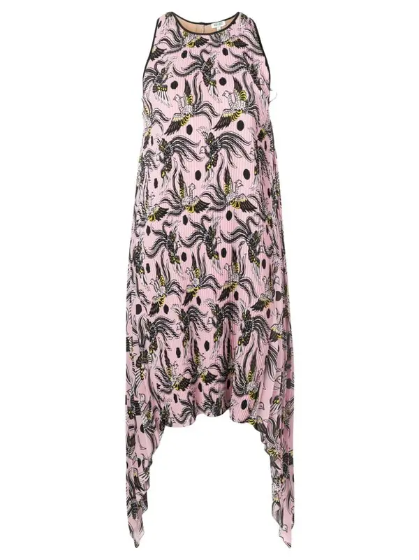 Kenzo Flying Phoenix Dress - Pink