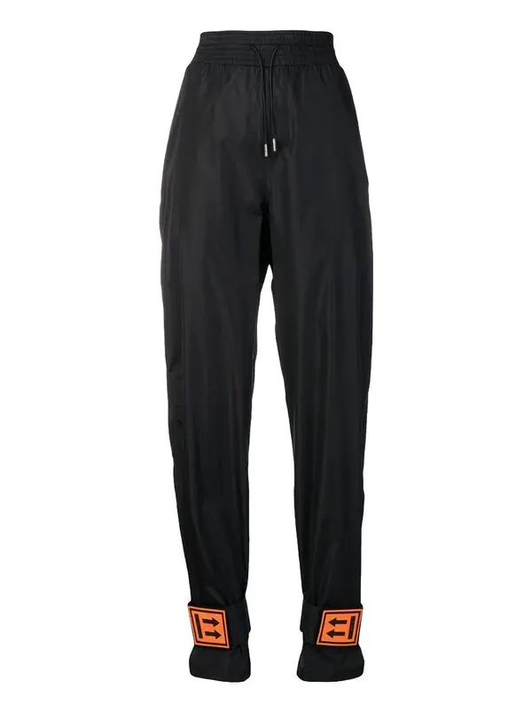 Off-White Ankle Strap Track Pants - Black