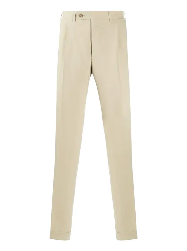 Canali Straight-fit Tailored Trousers - Neutrals