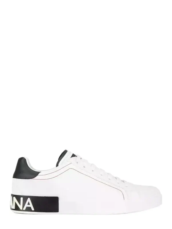 Dolce & Gabbana Portofino Lace-up Sneakers - White