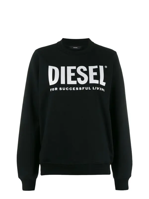 DIESEL® Logo Print Sweatshirt - Black