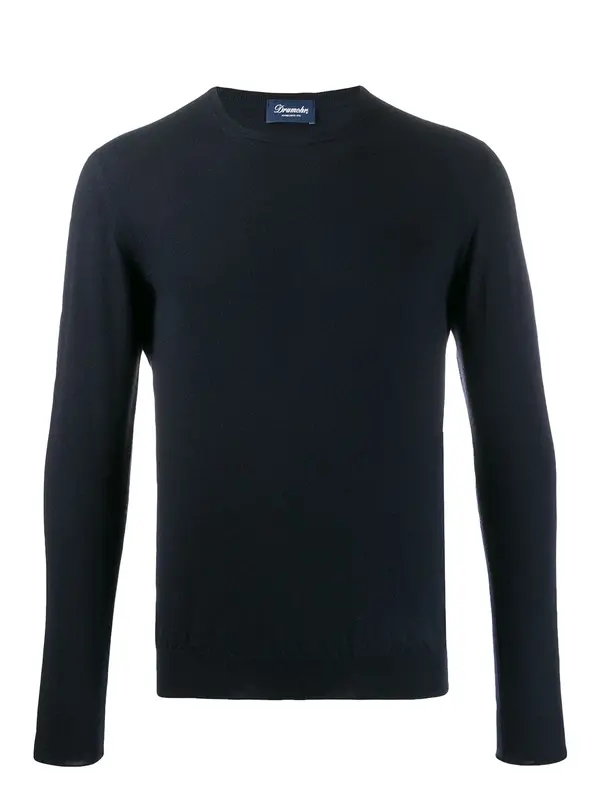 DRUMOHR Crew-neck Cashmere Sweater - Blue