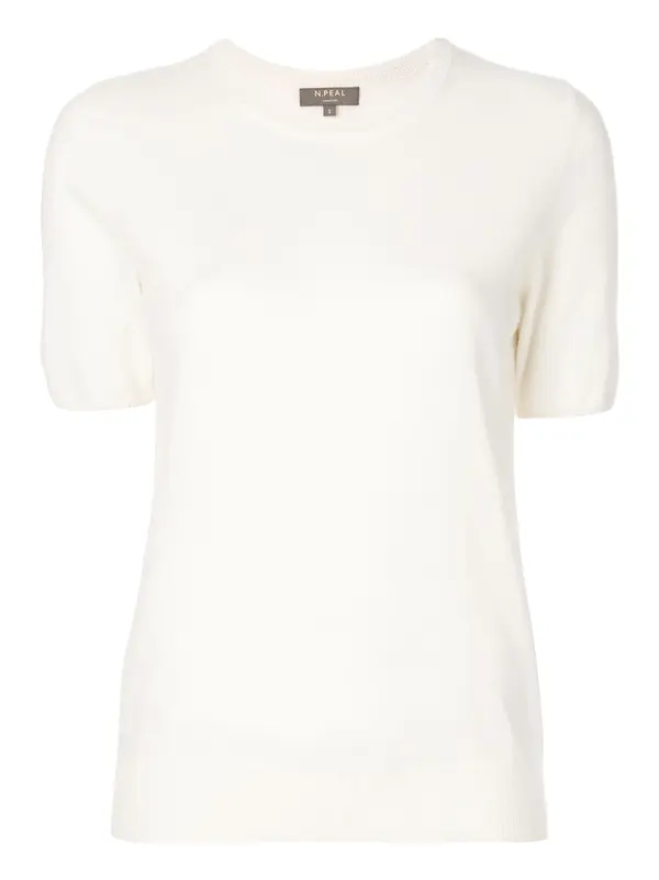 N.peal Cashmere Round Neck T-shirt - Neutrals