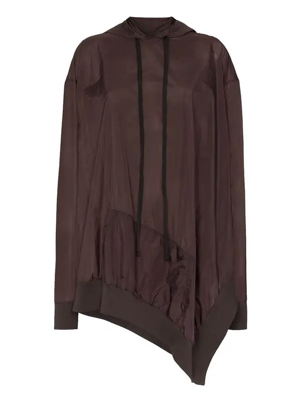 BEN TAVERNITI UNRAVEL PROJECT Asymmetric Hoodie - Brown