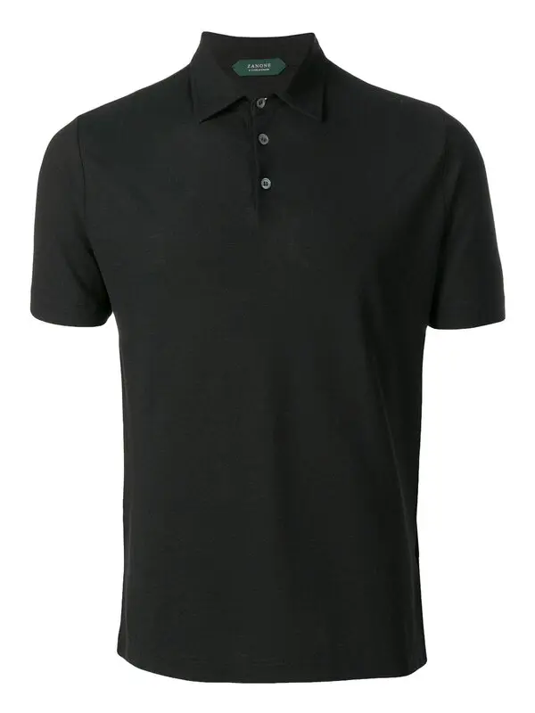 ZANONE Basic Polo Shirt - Black