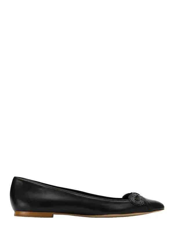STUDIO CHOFAKIAN Leather Ballerinas - Black