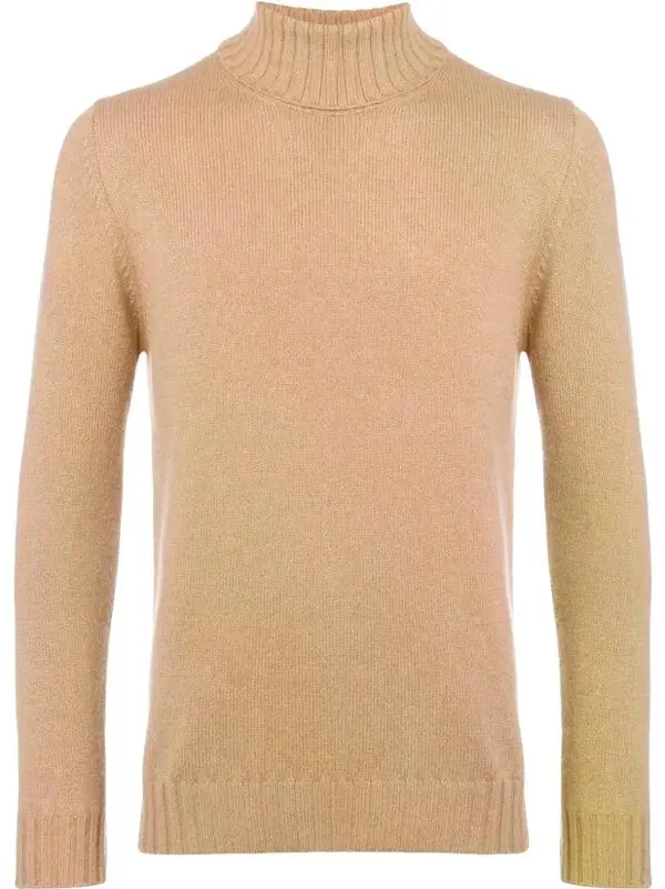 DELL'OGLIO Roll-neck Sweater - Brown