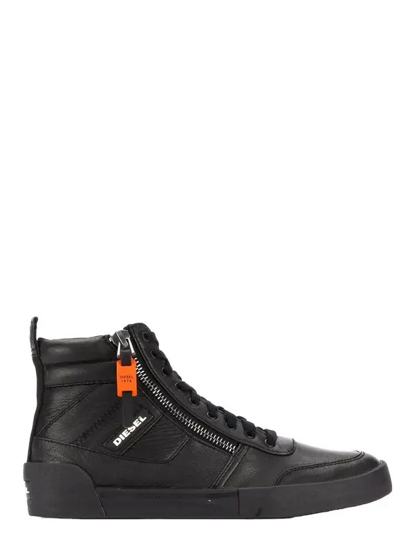 DIESEL® S-dvelows Side-zip High Top Sneakers - Black