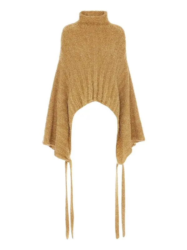 JW Anderson Kimono-sleeve Knitted Jumper - Gold