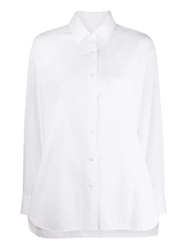 NILI LOTAN Cotton Oversized Shirt - White