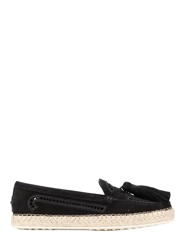 TOD'S Tassel Espadrilles - Black