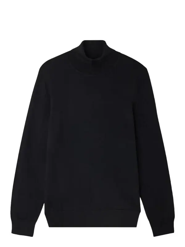 Sandro Wool Turtleneck Sweater - Black