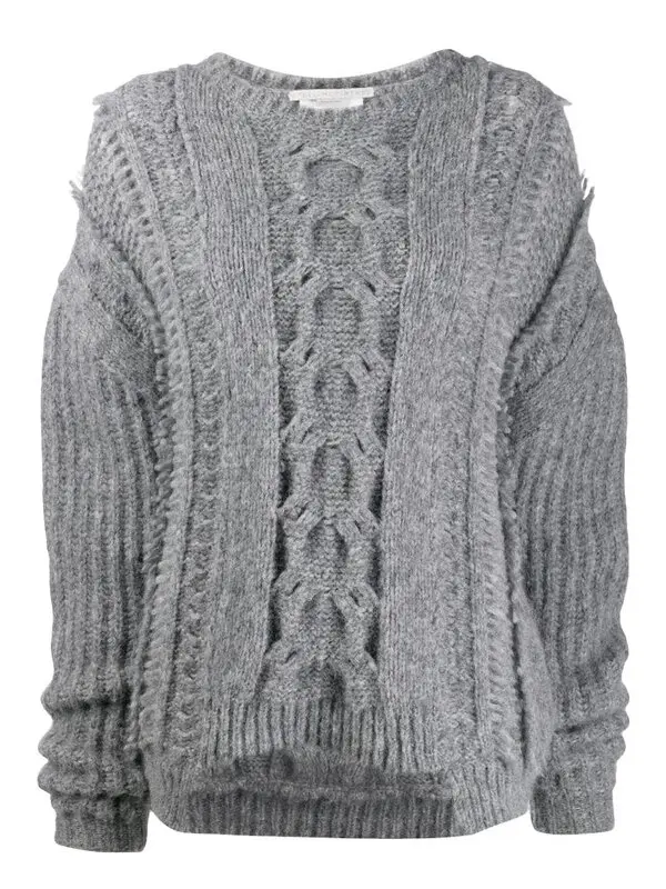 Stella McCartney Cable Knit Sweater - Grey