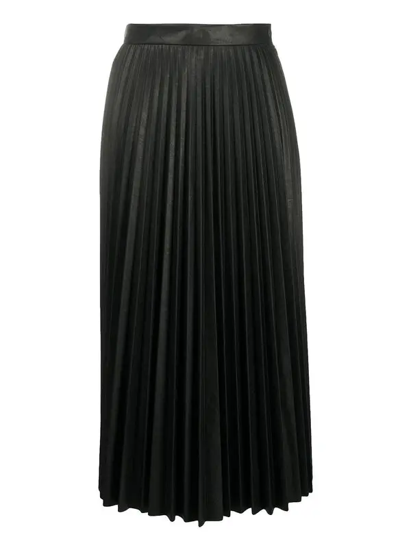 MAISON MARGIELA Pleated Midi Skirt - Black