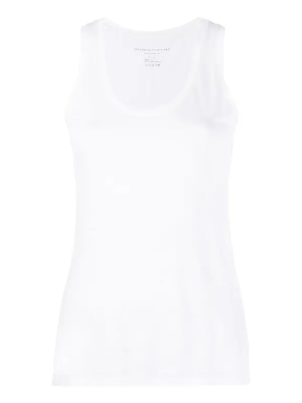 Majestic Filatures Boxy Fit Tank Top - White