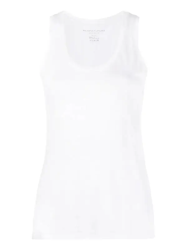Majestic Filatures Boxy Fit Tank Top - White