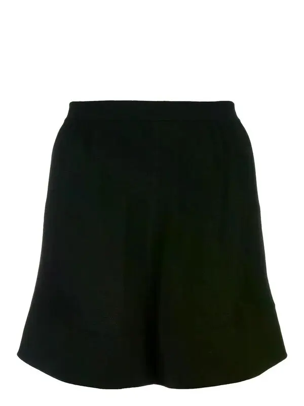 Rick Owens High-waisted Wide Leg Shorts - Black
