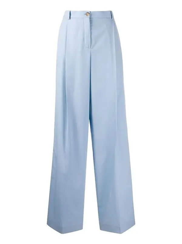 Nina Ricci Super Flared Trousers - Blue
