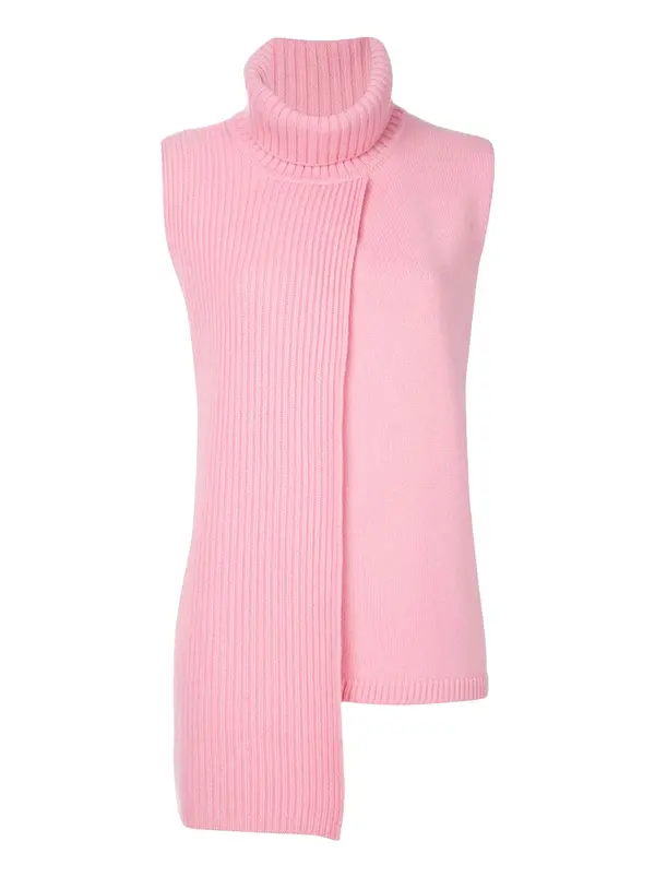 Cashmere In Love Tania Turtleneck Top - Pink