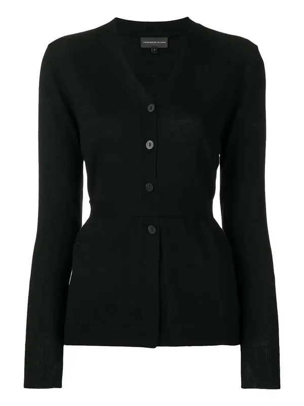 Cashmere In Love Suri Cardigan - Black
