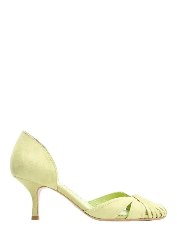STUDIO CHOFAKIAN Panelled Pumps - Green