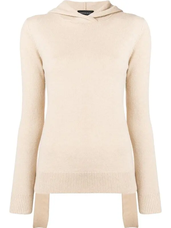 Cashmere In Love Mabel Hooded Jumper - Neutrals