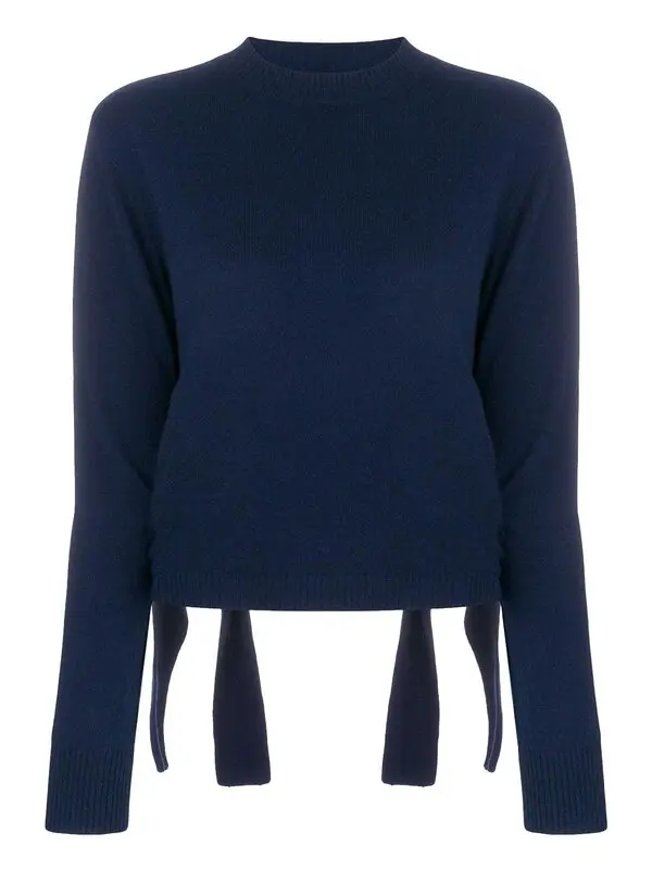 Cashmere In Love Stella Cropped Jumper - Blue