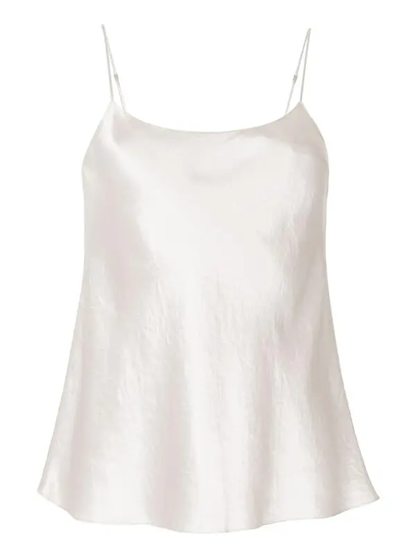 Vince Flared Tank Top - Silver