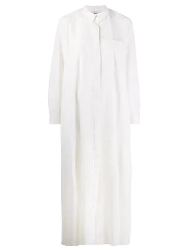Maison Rabih Kayrouz Chest Pocket Shirt Dress - White