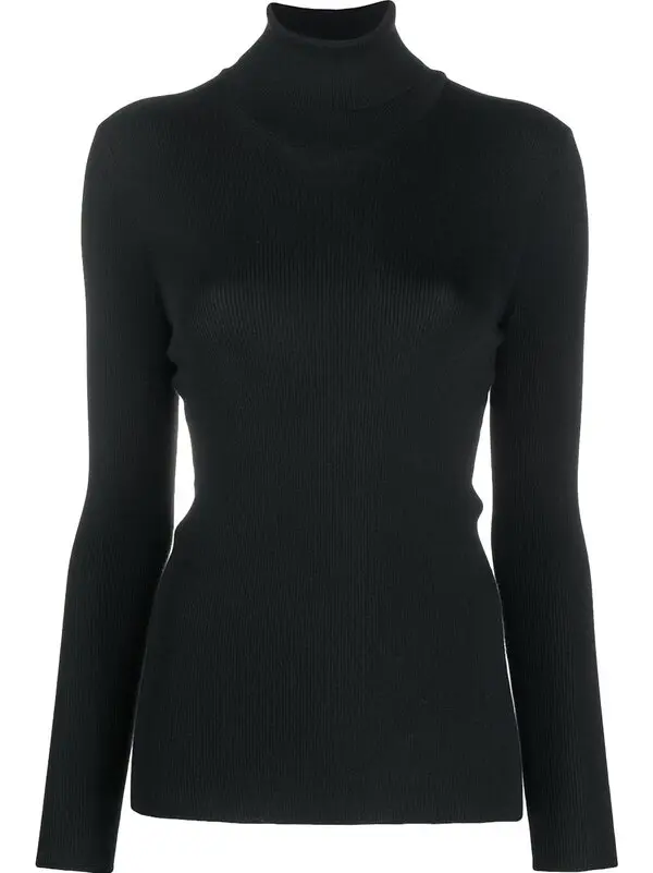 TOM FORD High Neck Fitted Jumper - Black