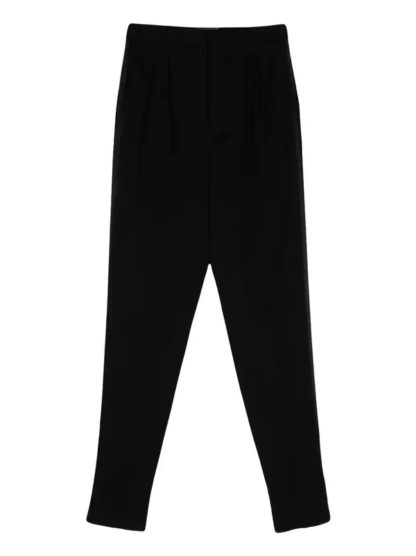 Saint Laurent Tapered Tailored Trousers - Black