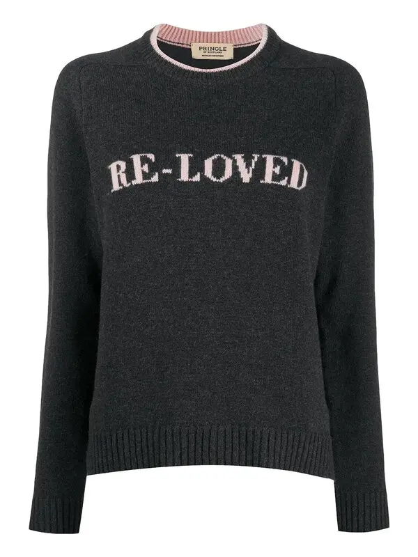 Pringle Of Scotland Re-loved Recycled Jumper - Grey
