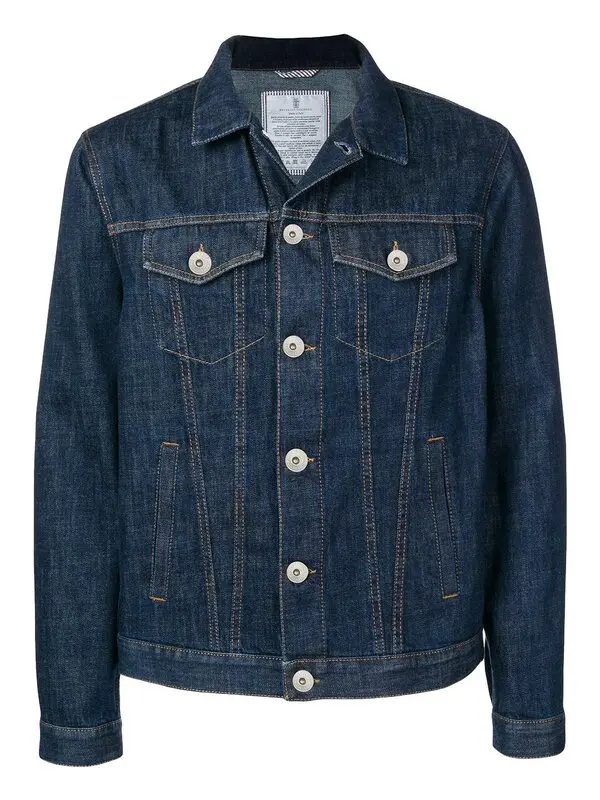 Brunello Cucinelli Classic Denim Jacket - Blue