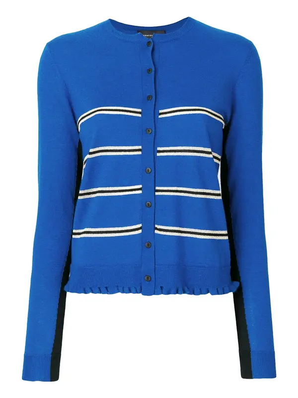 Cashmere In Love Capucine Cropped Cardigan - Blue