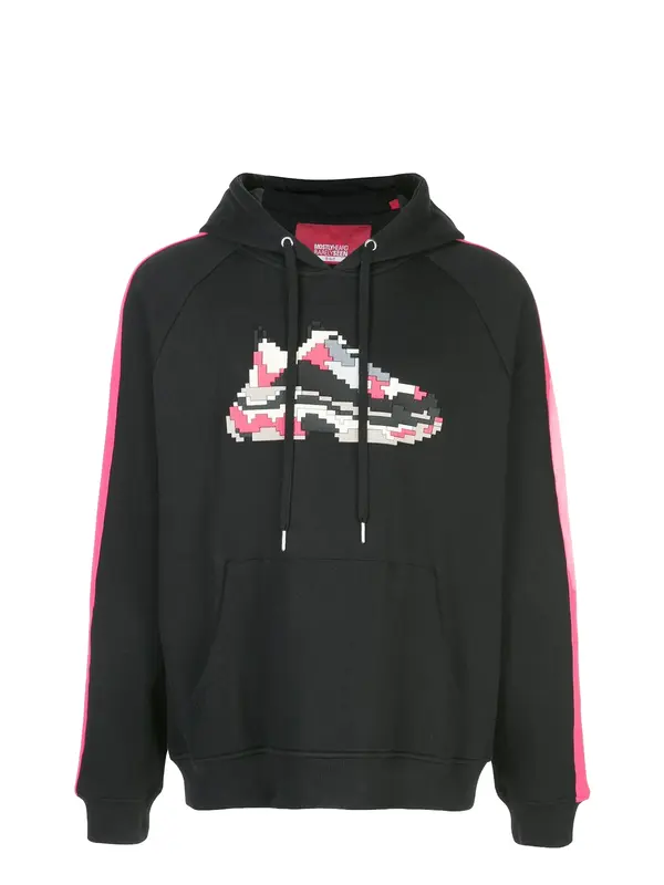 MOSTLY HEARD RARELY SEEN Sweet Rave Appliqued Hoodie - Black