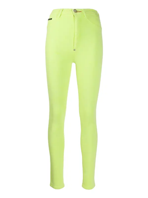 Philipp Plein Super High Waist Jeggings - Yellow