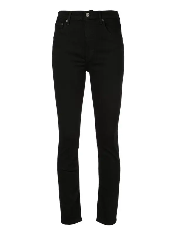 REFORMATION High-waisted Skinny Jeans - Black