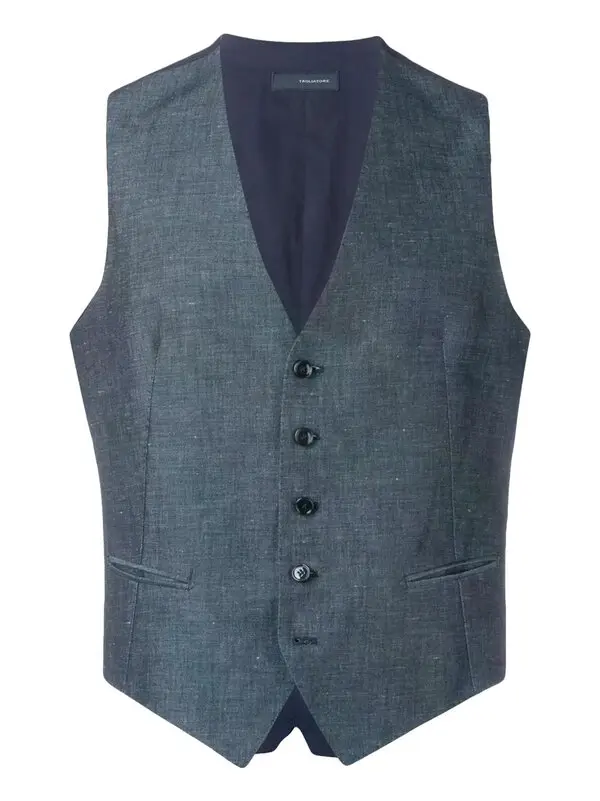 Tagliatore Brian Waistcoat - Blue