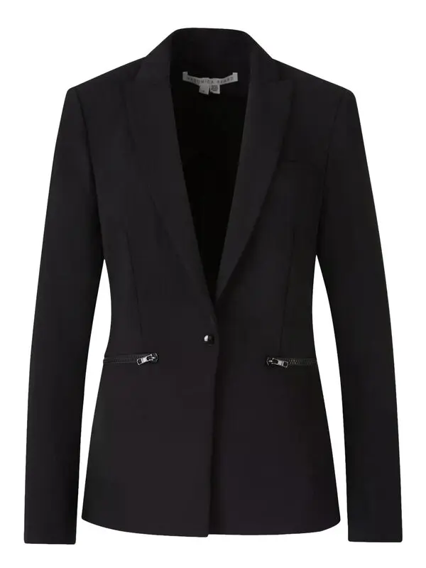 Veronica Beard Zip Pocket Blazer - Black